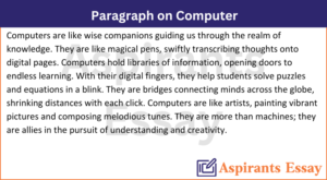 Paragraph on Computer in English (100, 150, 200, 250 Words)