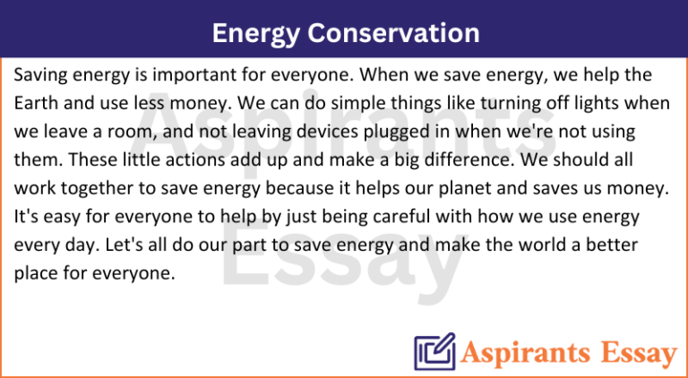 Paragraph on Energy Conservation in English (100, 150, 200, 250 Words)