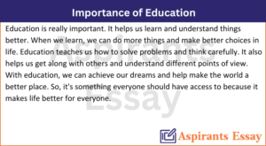 Paragraph on Importance of Education in English (100, 150, 200, 250 Words)