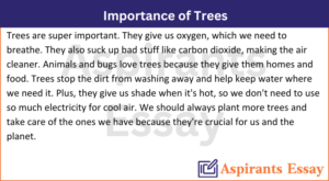 Paragraph on Importance of Trees in English (100, 150, 200, 250 Words)