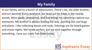 Paragraph on My Family in English (100, 150, 200, 250 Words)