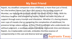 Paragraph on My Best Friend in English (100, 150, 200, 250 Words)