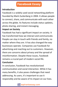 Essay on Facebook in English (150, 200, 250, 500 Words)