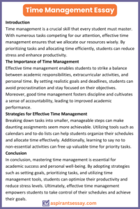 Essay on Time Management in English (150, 200, 250, 500 Words)