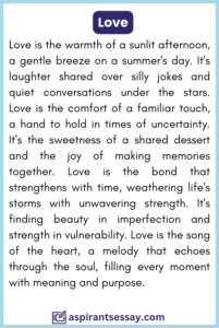Paragraph on Love in English (100, 150, 200, 250 Words)