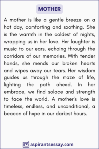 Paragraph on Mother in English (100, 150, 200, 250 Words)