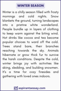 Paragraph on Winter Season in English (100, 150, 200, 250 Words)