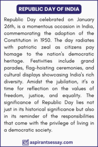 Paragraph on Republic Day of India in English (100, 150, 200, 250 Words)