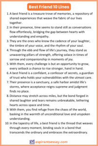 10 Lines on Best Friend in English
