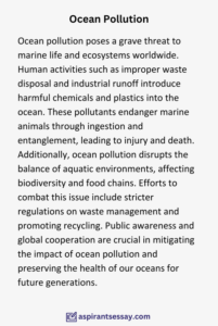 Paragraph on Ocean Pollution in English (100, 150, 200, 250 Words)